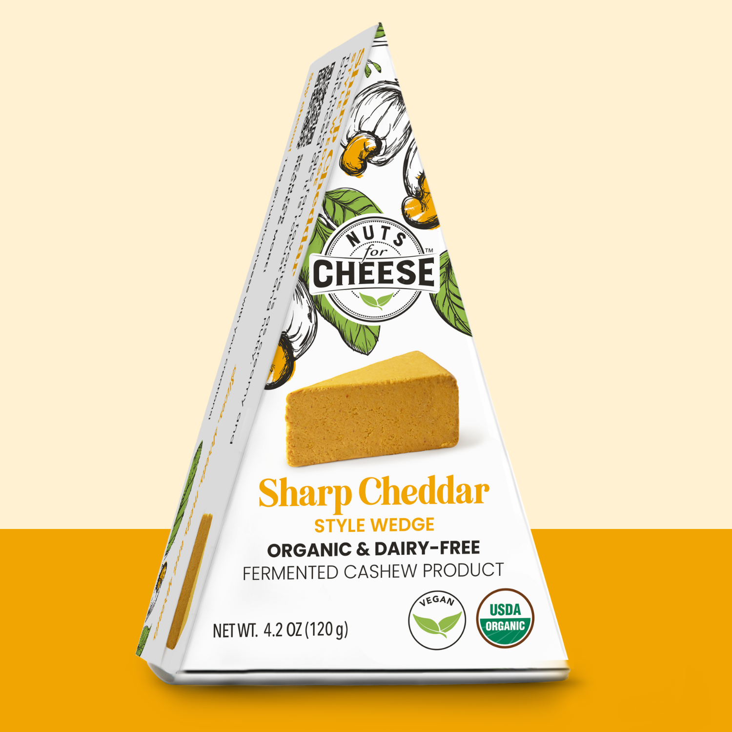 Sharp Cheddar Dairy-Free Cheese | Nuts For Cheese™