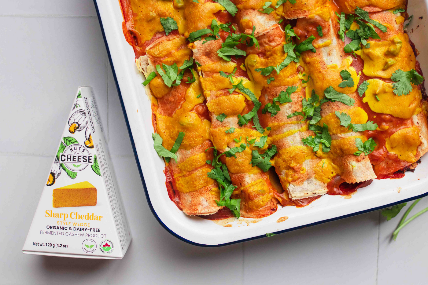 Cheesy Vegan Enchiladas