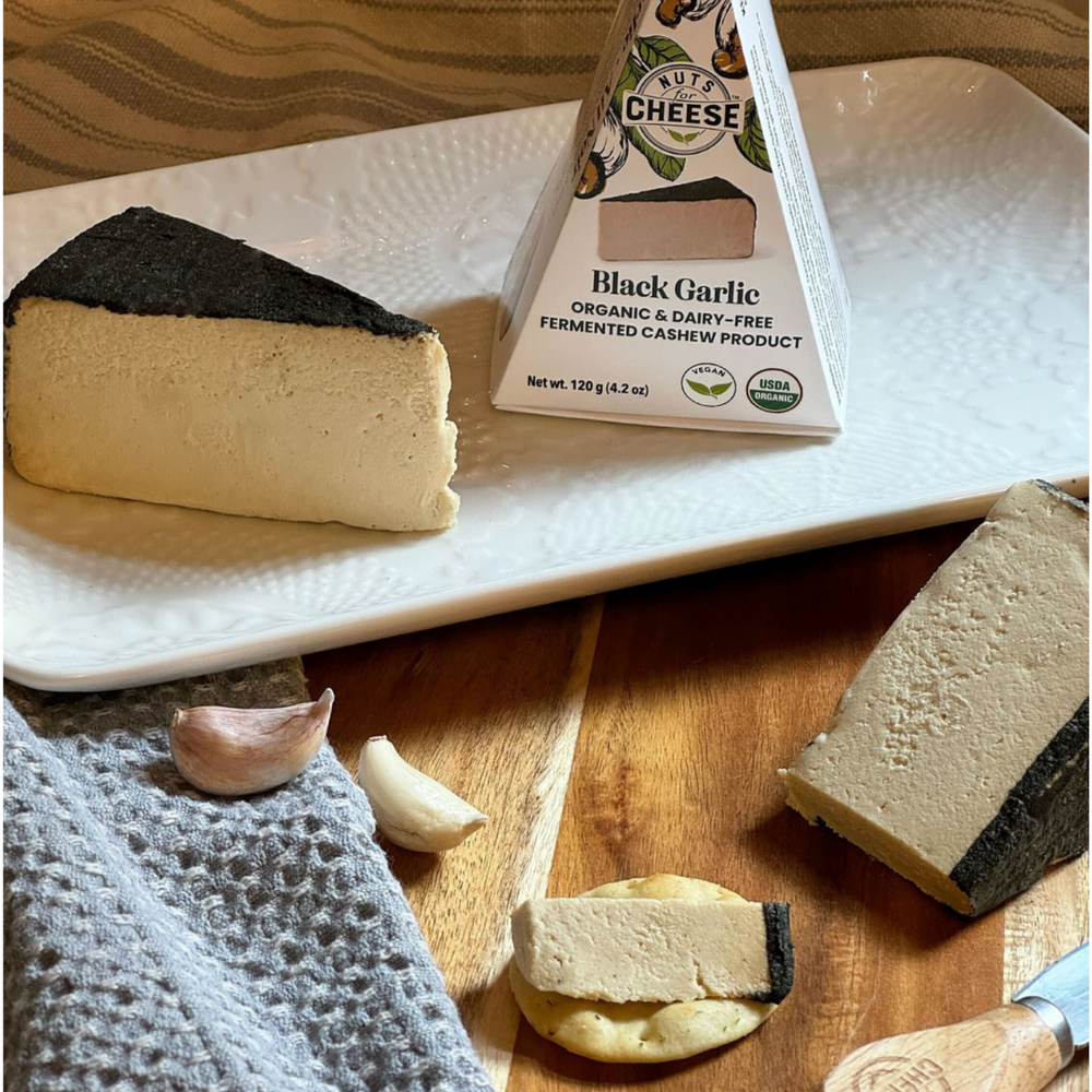 Black Garlic Dairy-Free Cheese | Nuts For Cheese™