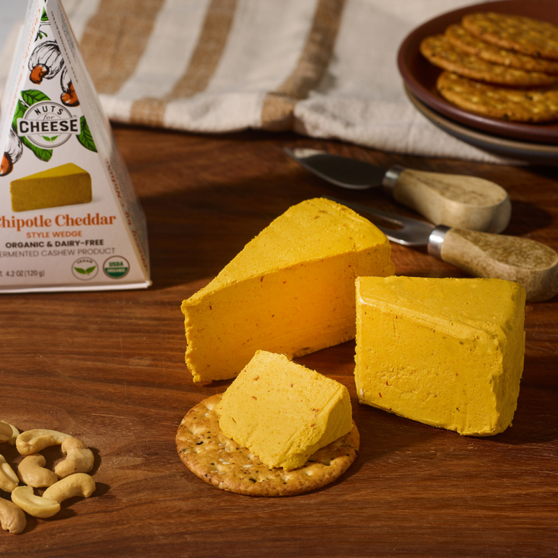 Chipotle Cheddar Dairy-Free Cheese | Nuts For Cheese™