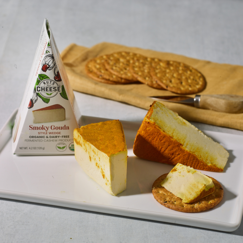 Smoky Gouda Dairy-Free Cheese | Nuts For Cheese™