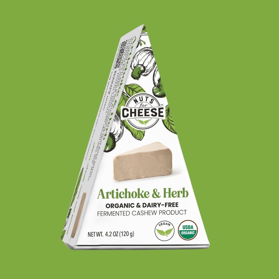 Artichoke & Herb Dairy-Free Cheese | Nuts For Cheese™