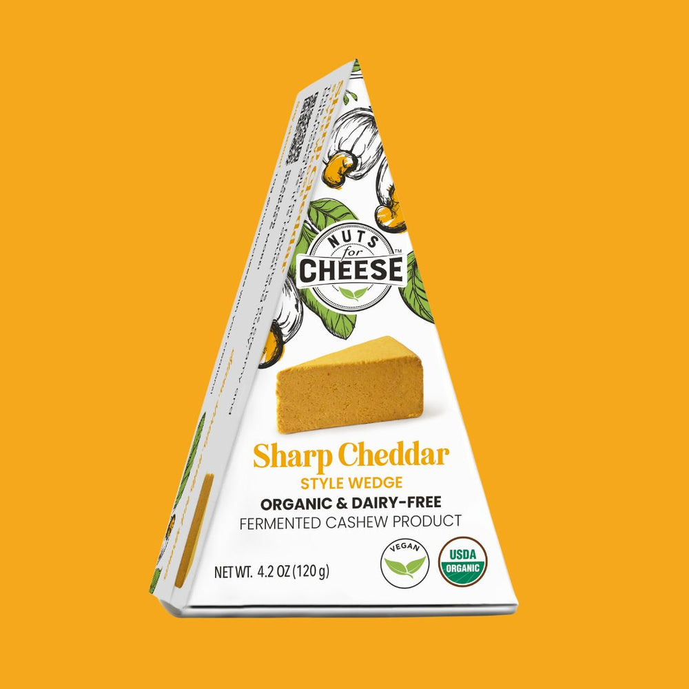 Sharp Cheddar Dairy-Free Cheese | Nuts For Cheese™