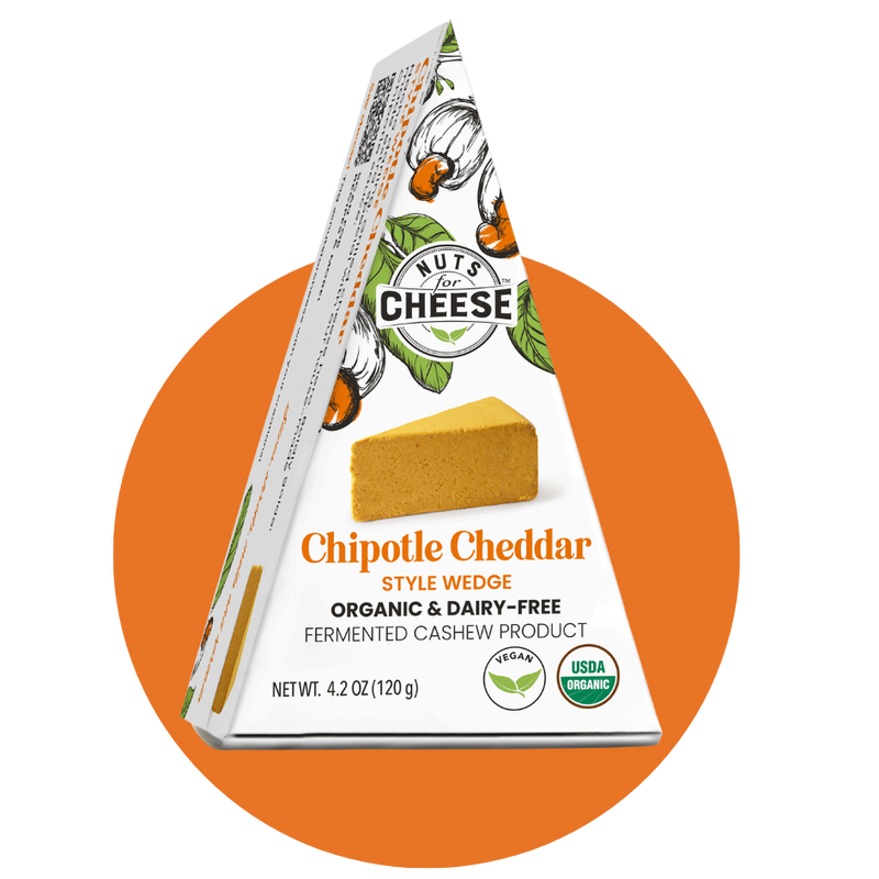 Chipotle Cheddar Dairy-Free Cheese | Nuts For Cheese™